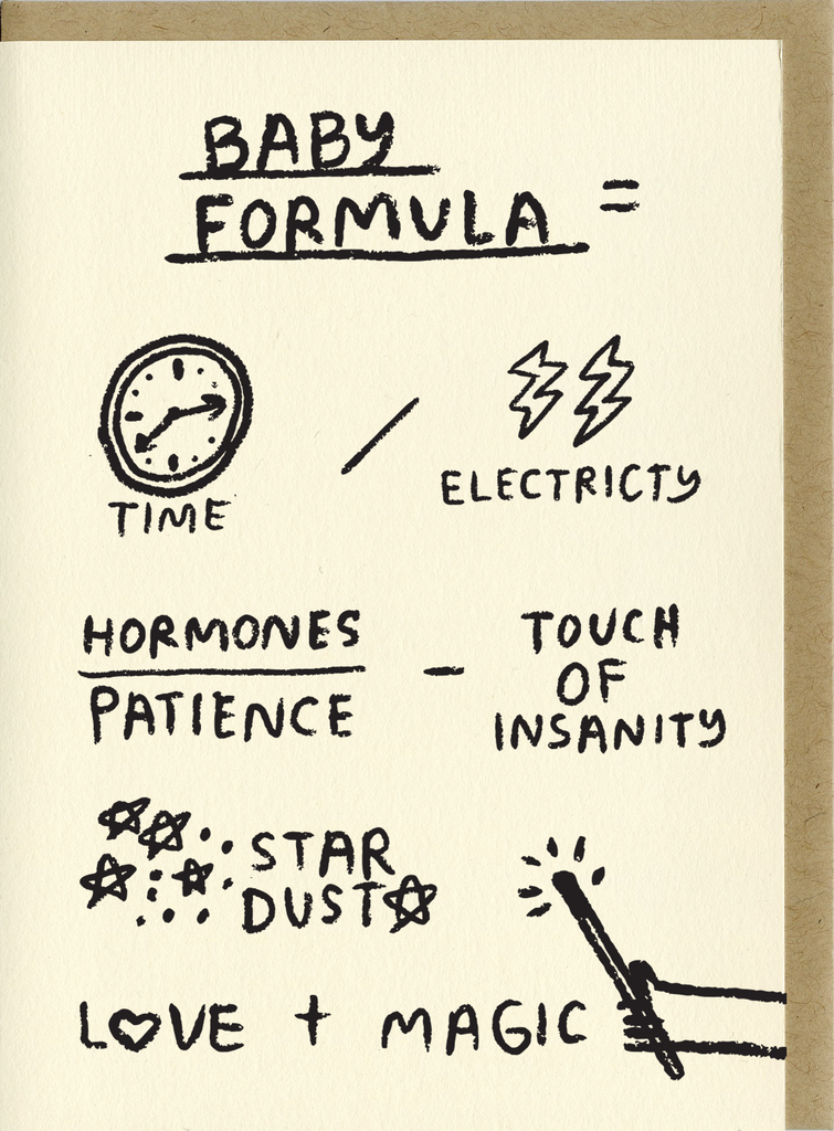 Baby Formula Card – Rooftop Fruit